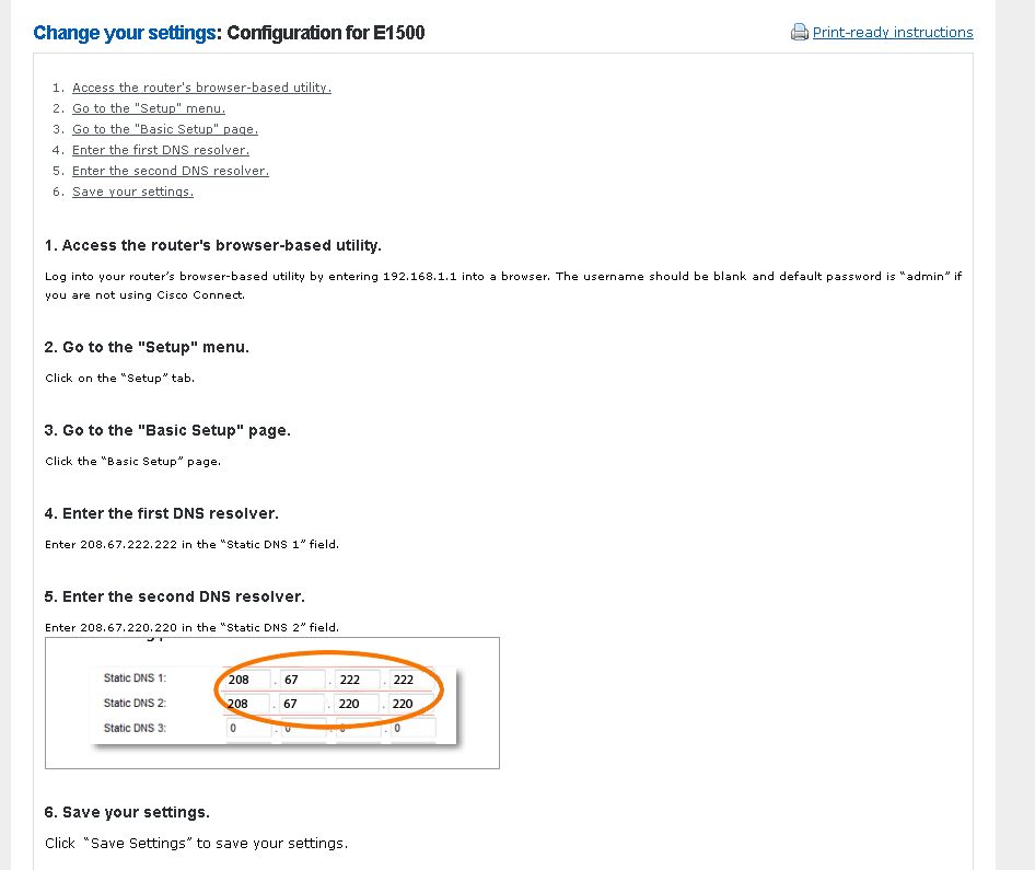 OpenDNS Internet Filter Router Setup – It’s That Easy | RJH Solutions